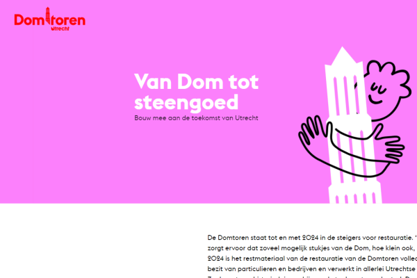 Materiaal Domtoren voor iedereen beschikbaar - MONUMENT